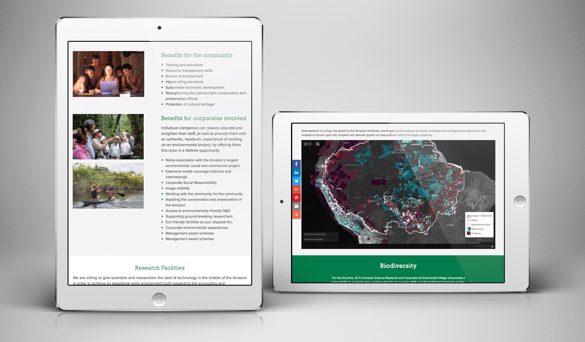 Website design and development for the Amazon Charitable Trust new website